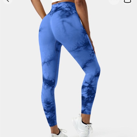 HALARA | Pants & Jumpsuits | Nwt Halara Tiedye Seamless Yoga Pant Blue Iris Size Xs 78 Booty ...